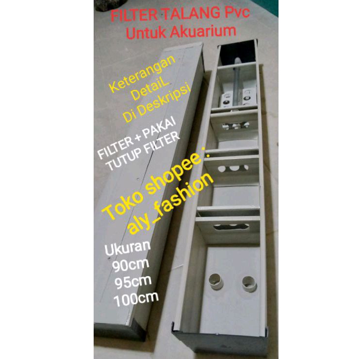 Jual FILTER Talang Akuarium+Tutup pvc/uk100cm/95CM/90CM/Top filter ...