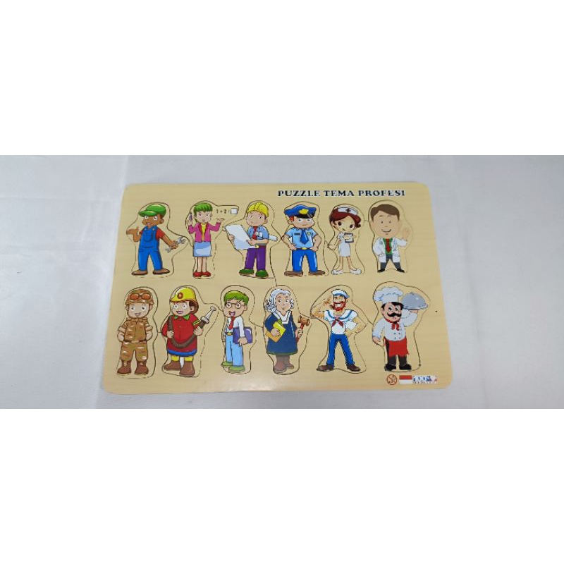 Jual mainan edukasi puzzle profesi, Puzzle Tema Profesi | Shopee Indonesia