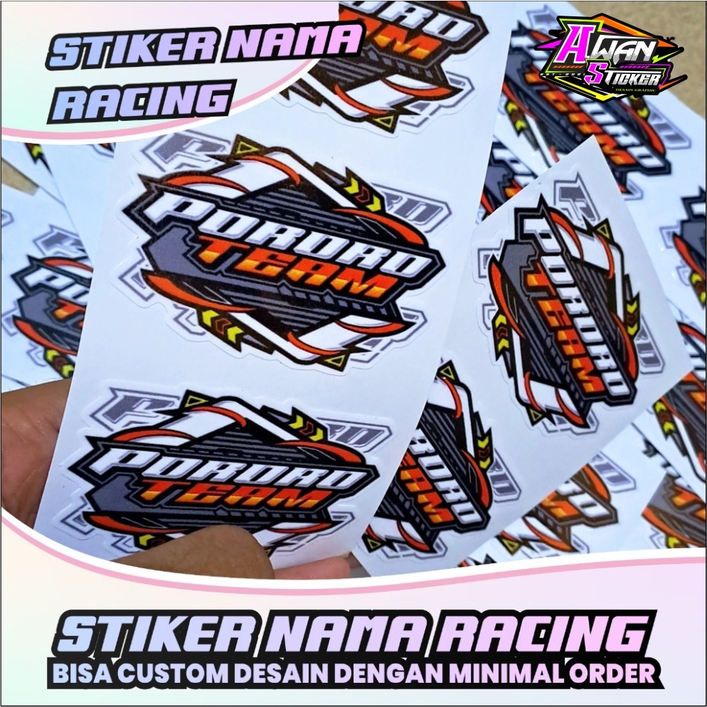 Jual STIKER NAMA RACING NAMA KOMUNITAS STIKER NAMA BENGKEL CUSTOM SUKA ...