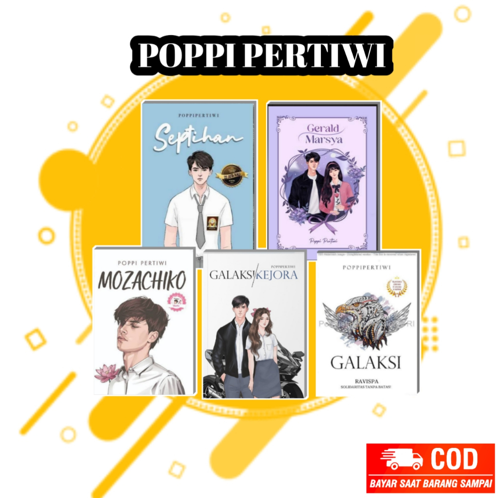 Jual Paket 5 Novel SEPTIHAN / GERALD MARSYA / MOZACHIKO / GALAKSI ...