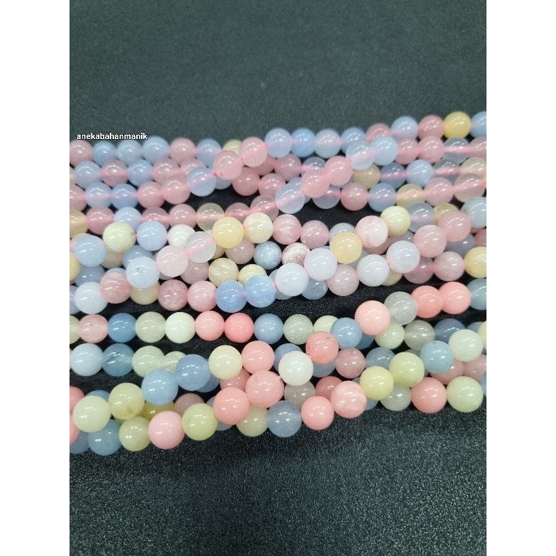 Jual Manik Batu Alam Morganite/ Bahan Craft Batu Alam Morganite ...