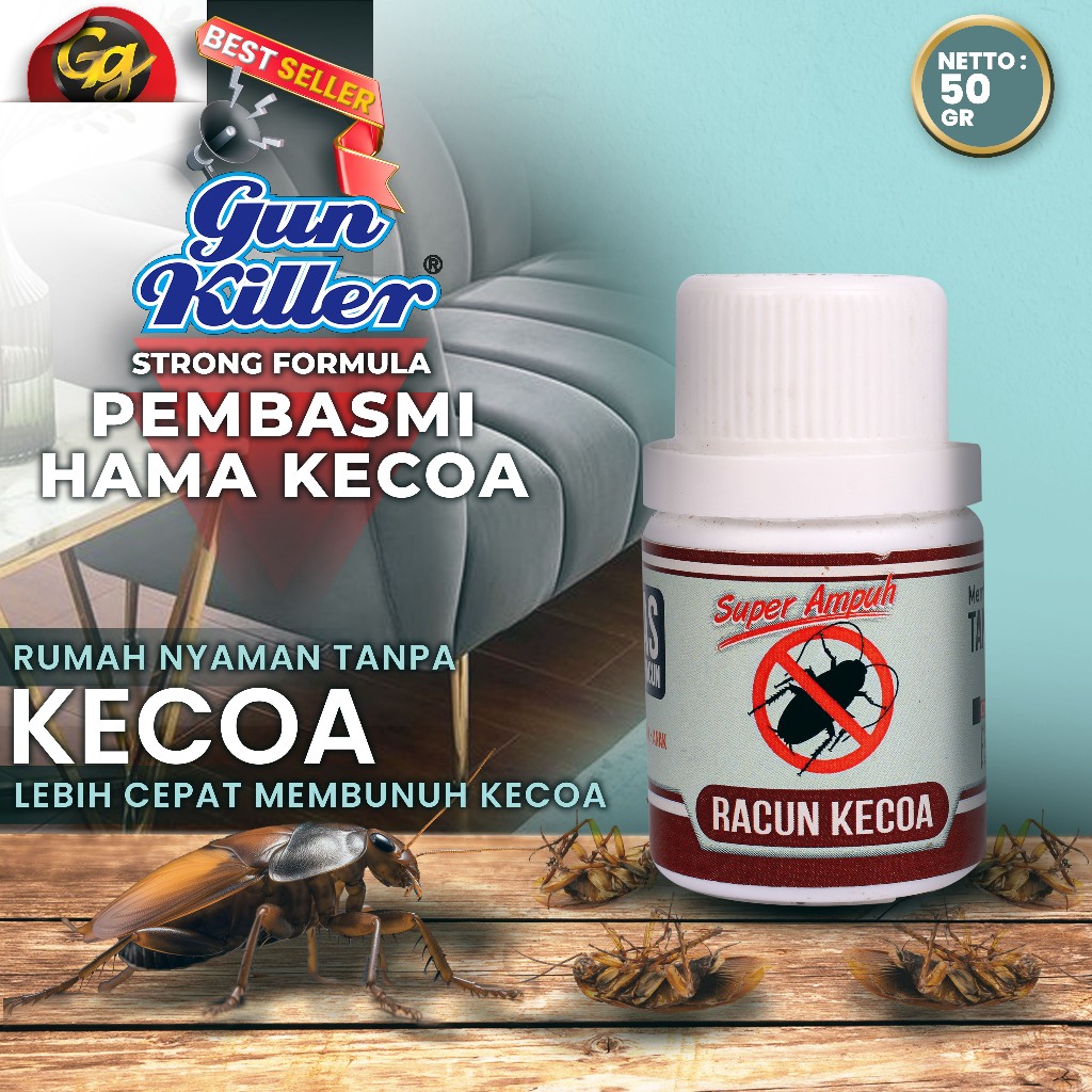Jual GK_Kecoa_50gram - Obat Racun Pembasmi Kecoa Super Ampuh 100% Dan ...