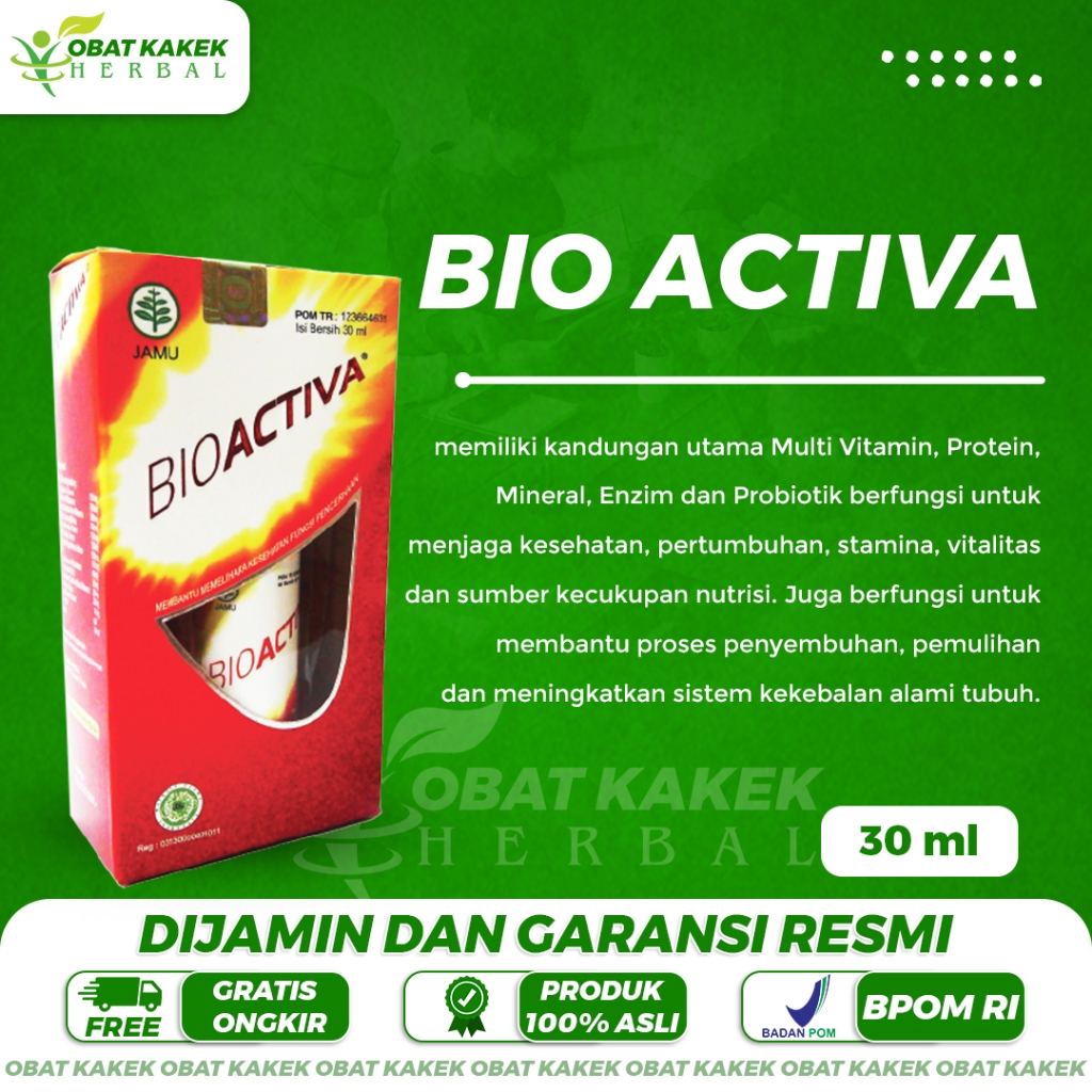 Jual BIO ACTIVA | BIOACTIVA | JAMU TETES HERBAL | ORIGINAL100% | REMPAH ...
