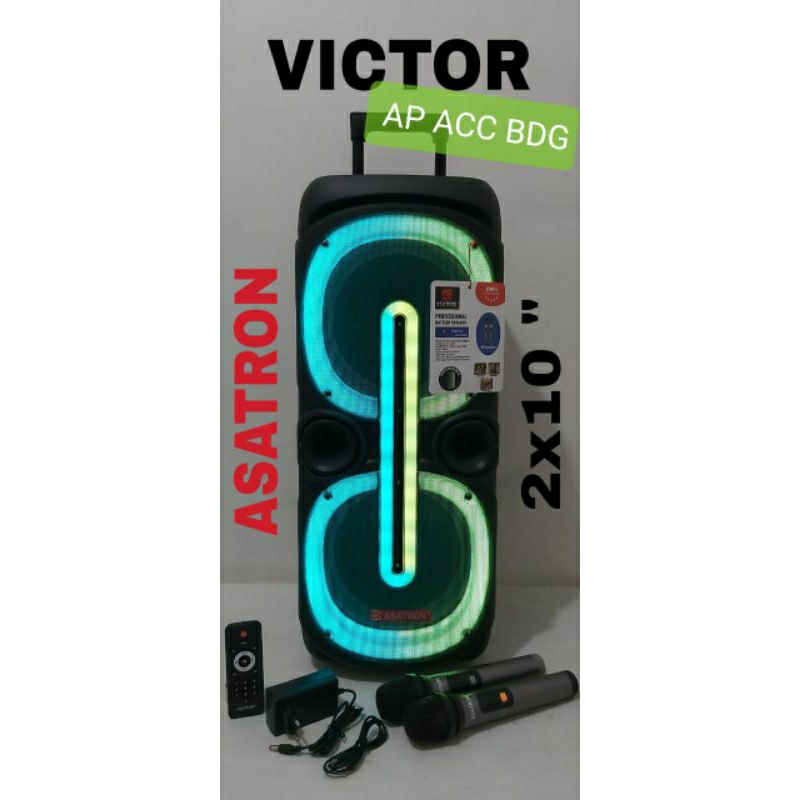 Jual Speaker Asatron Bluetooth portable Karaoke ASATRON VICTOR Double ...