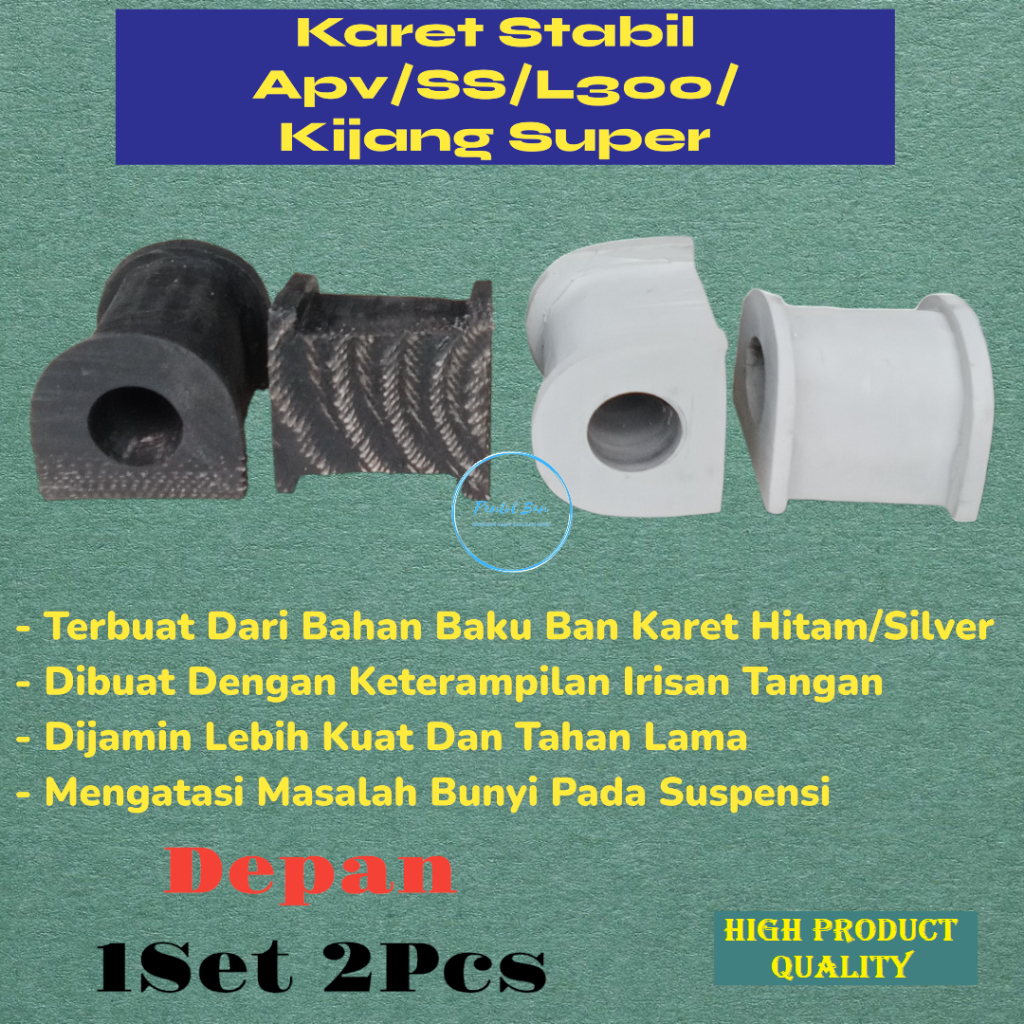 Jual Karet Stabil Belah/Roti Apv SS L300 Kijang Super Bahan Karet Hitam Dan Silver Harga 1Set ...
