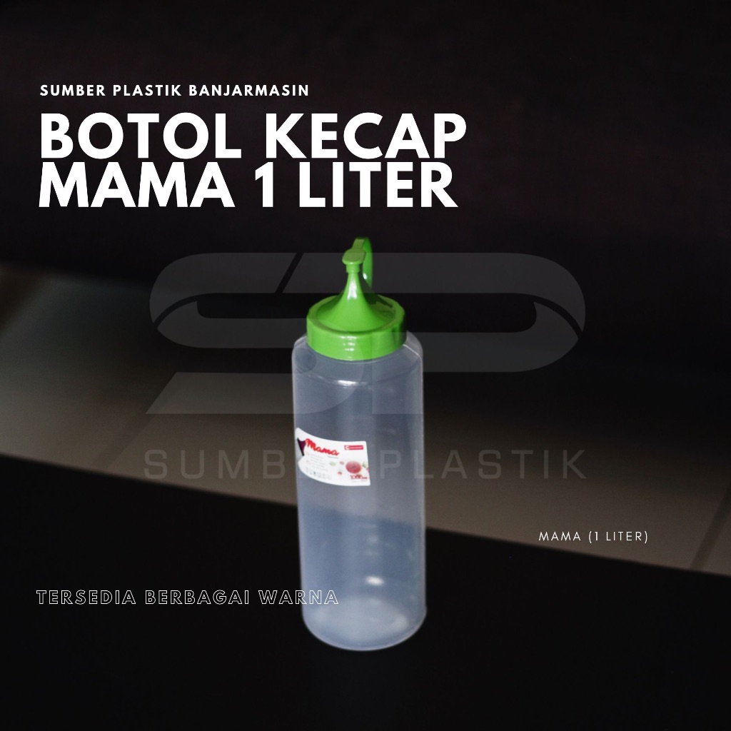 Jual Botol Kecap Mama 1 Liter 1000 ml Botol Saos Sambal Warna Clio ...