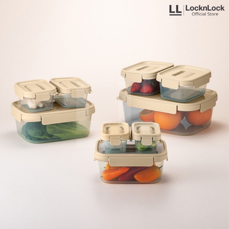 Jual LocknLock Kotak Makan Gift Set Chak Chak 920ml 3P Set - LTN330S3IVY | Shopee Indonesia
