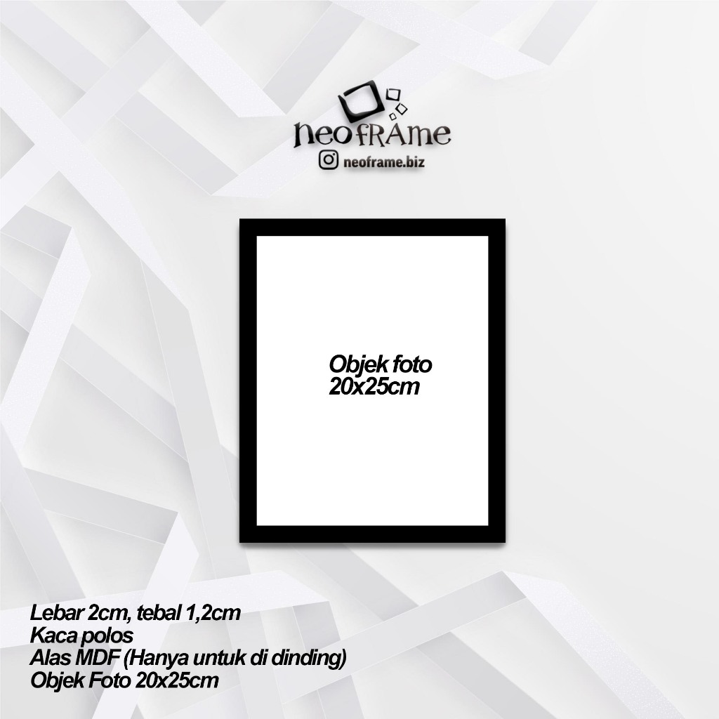 Jual Neoframe - Bingkai Foto / Pigura 20x25cm Seri 2cm Slim | Shopee Indonesia
