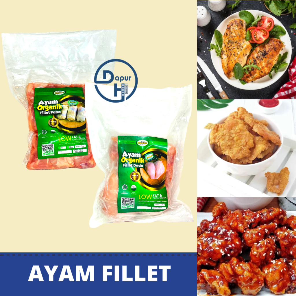Jual BERKAH Chicken Organik Fillet Dada & Paha Ayam 1 Kg Halal | Shopee ...