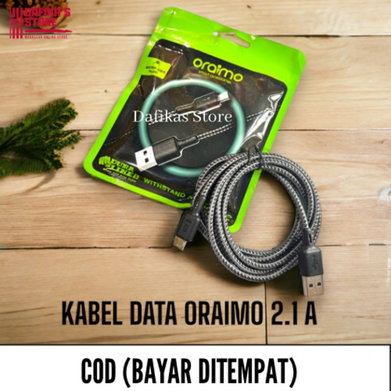 Jual ORAIMO DATA CABLE FAST CHARGING 5V 2.1A MICRO USB / TYPE C ...