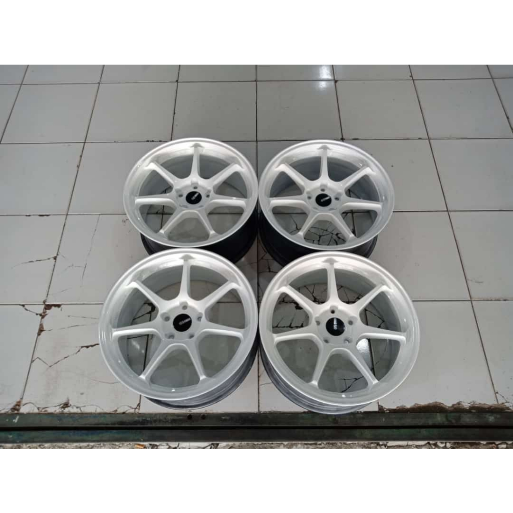 Jual 4 pcs velg racing enkei ring 18 pcd 5x114 putih pelek mobil hrv ...