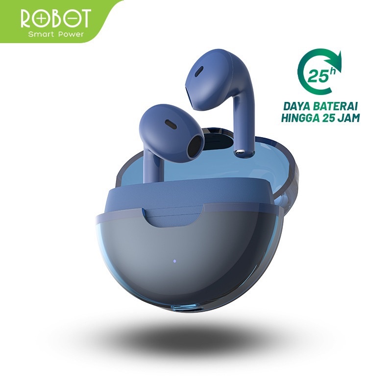 Jual Headset Bluetooth Robot T50 TWS Airbuds Original True Wireless ...