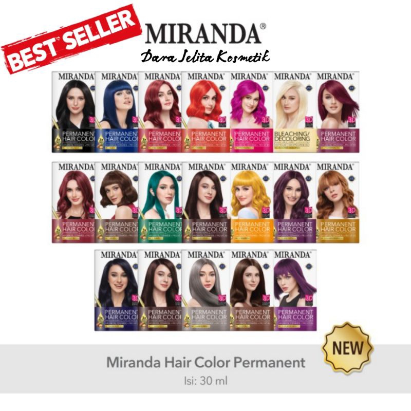 Jual DARA Miranda Permanen Hair Color 30ML | Pewarna Semir Cat Rambut ...
