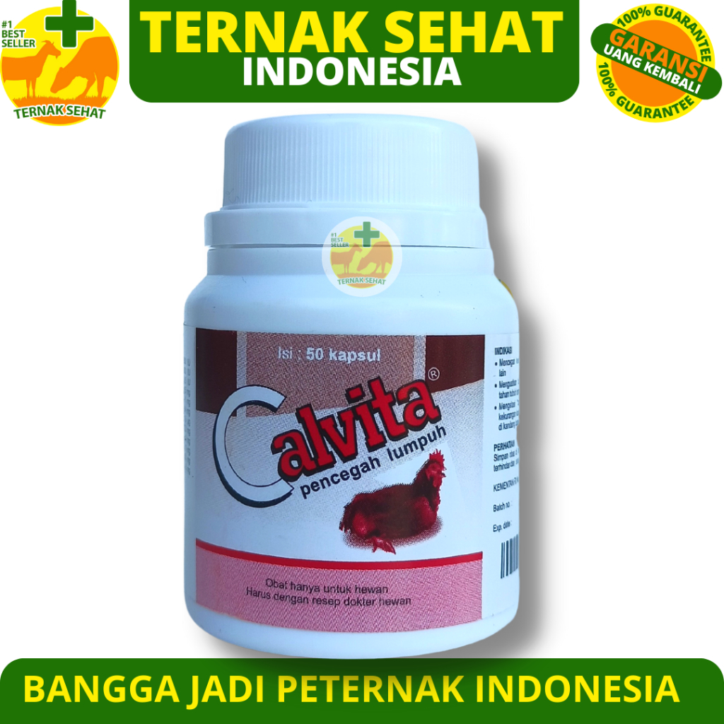 Jual CALVITA 50 Kapsul - Obat Pencegah Lumpuh Ayam Burung Unggas Jago ...