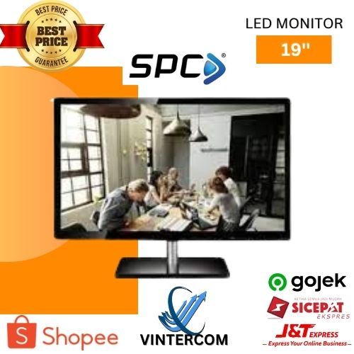 Jual LED Monitor SPC 19" Full HD Input HDMI VGA / MONITOR SPC 19 | Shopee Indonesia
