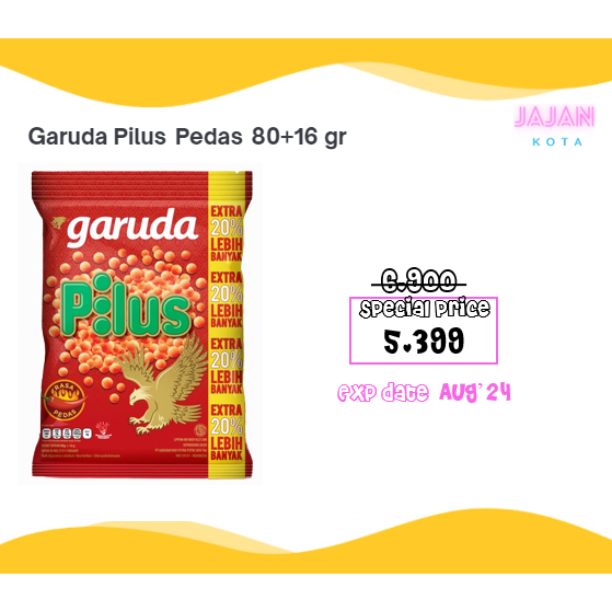 Jual Garuda Pilus Pedas 80+16 gram | Shopee Indonesia