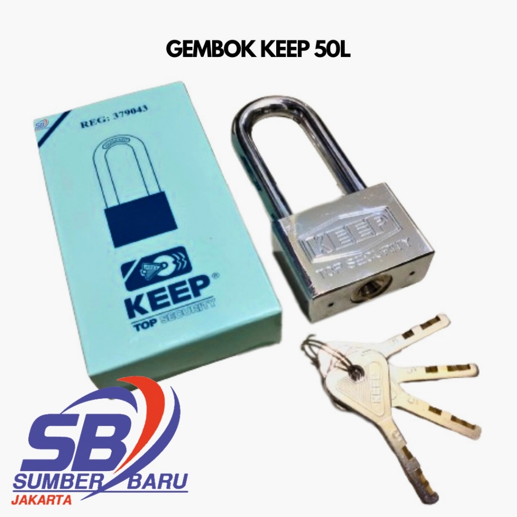 Jual Gembok Kunci Pintu Pagar Rumah - KEEP 50mm 50 mm Leher Panjang SBJ ...