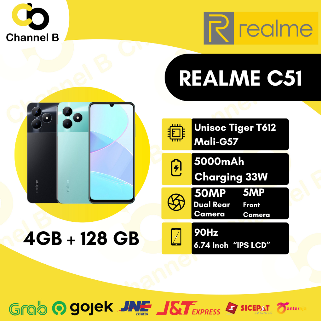 Jual REALME C51 - Smartphone [ Ram 4GB + 128GB ] - Garansi Resmi ...