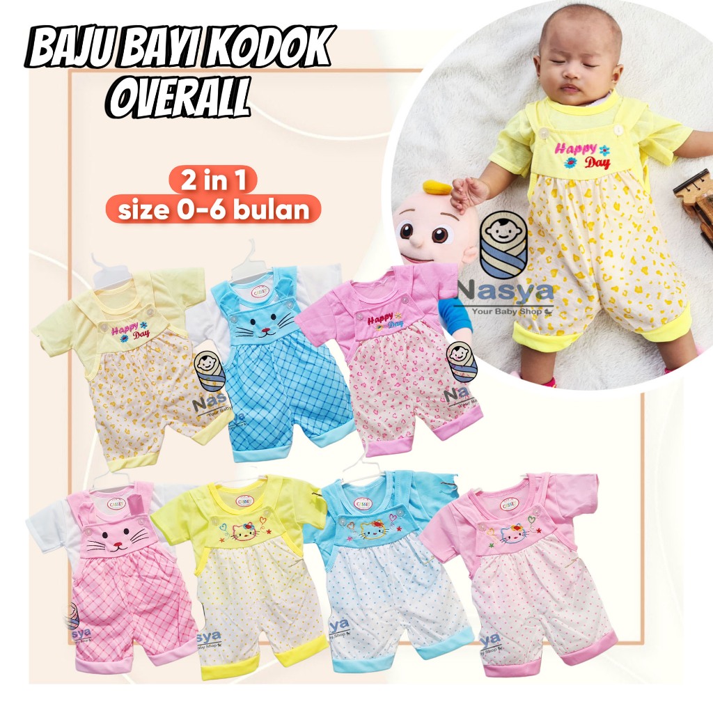 Jual [N-083B] Baju Bayi Model Kodok motif kucing MURAH (0-6 bulan ...