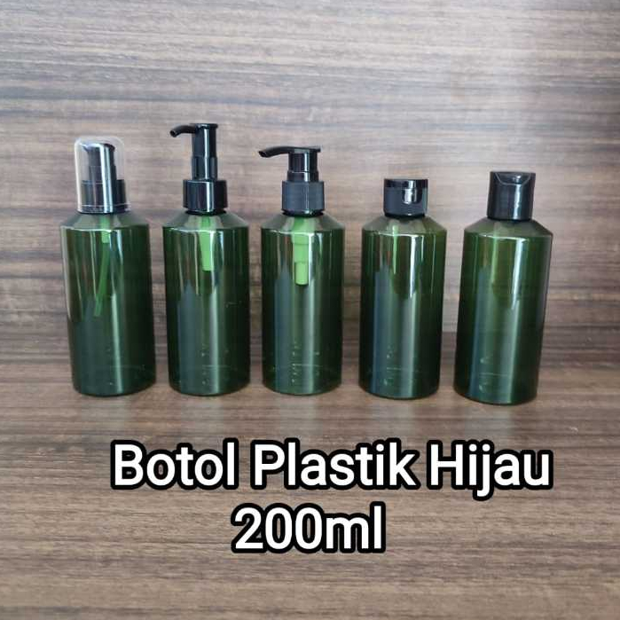 Jual Botol Plastik Hijau N24 200ml Botol Wadah Isi Ulang Botol Plastik ...