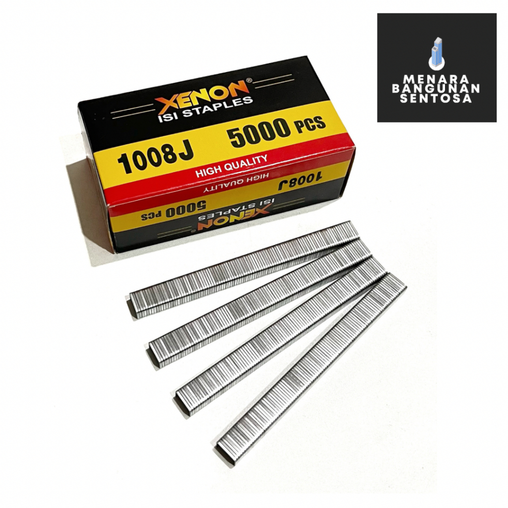 Jual Isi Staples Tembak Xenon 1008J - Refill Stapler Staple Gun Nailer ...