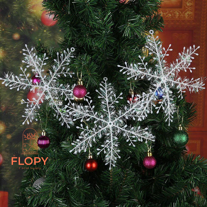 Jual Salju Bintang Snow Flakes / Hiasan Snowflakes Bunga Salju Dekorasi ...