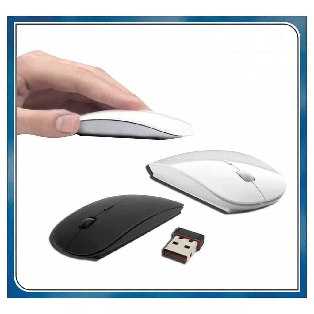 Jual Mouse Wireless Auto Sensor X3 Slim- Mouse Wireless Thin Wireless Mouse | Shopee Indonesia