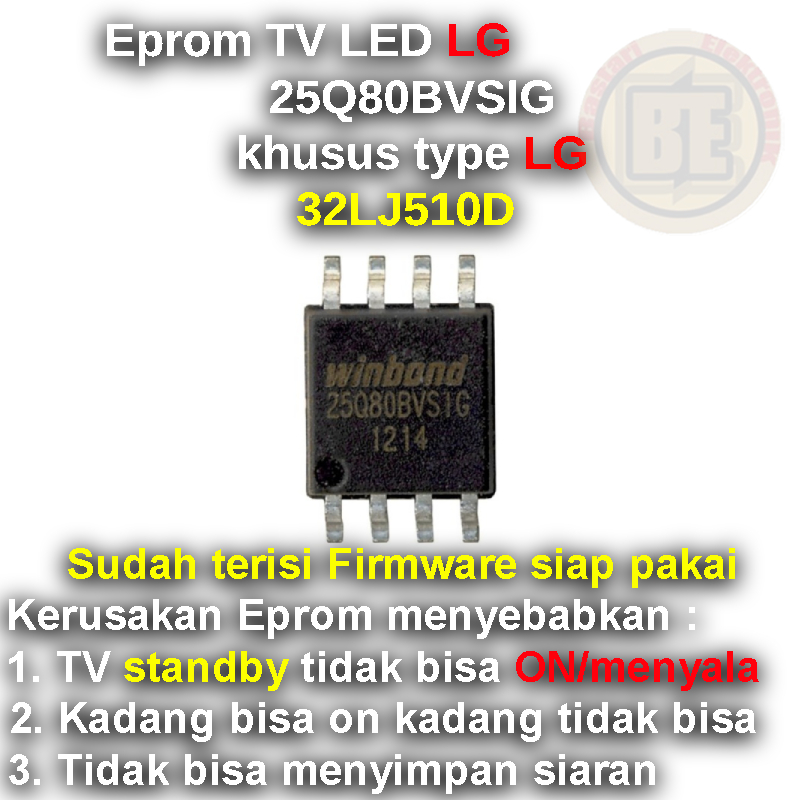 Jual Ic Eprom Firmware TV LG 32LJ510D | Shopee Indonesia