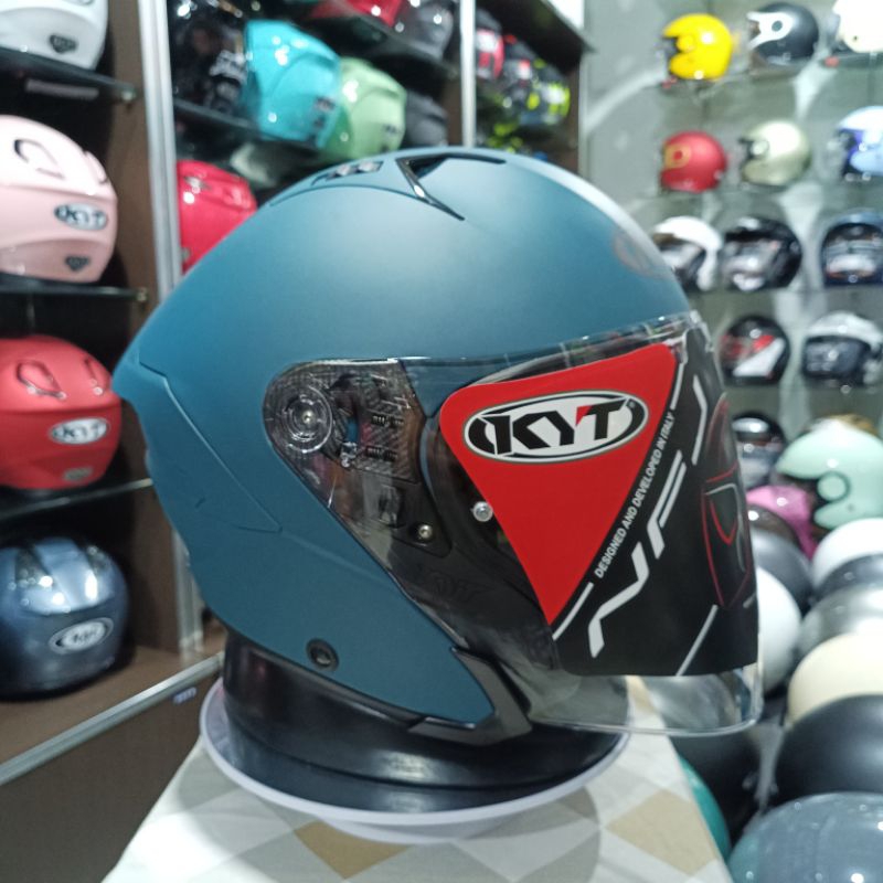 Jual HELM KYT NFJ SOLID MATT EMERALD GREEN ORIGINAL SNI | Shopee Indonesia
