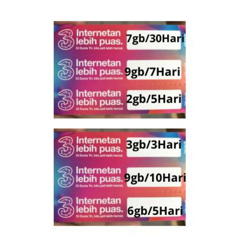 Jual VOUCHER TRI FISIK GROSIR | Shopee Indonesia