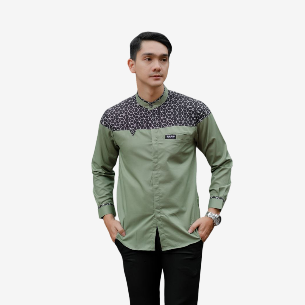 Jual BARS CLOTH.CO Baju Koko Pria Dewasa Lengan Panjang Kemko Kurta ...