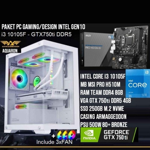 Jual Paket PC Intel Gen10 Core i3 10105F RAM 16GB DDR4 | Shopee Indonesia