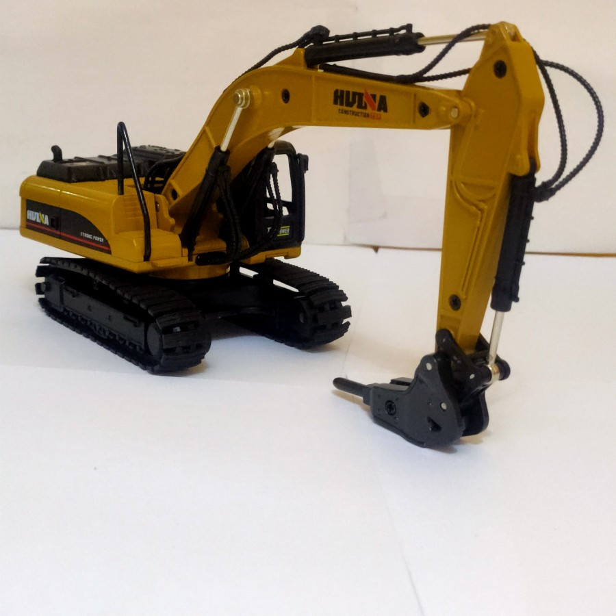 Jual Miniatur Alat Berat DRILL EXCAVATOR MODEL HUINA skala 1:50 Mainan ...