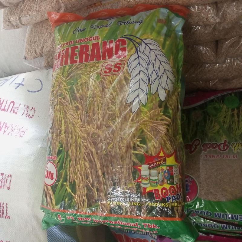 Jual Benih padi Ciherang SS Bisi Cap Kapal Terbang 5kg | Shopee Indonesia