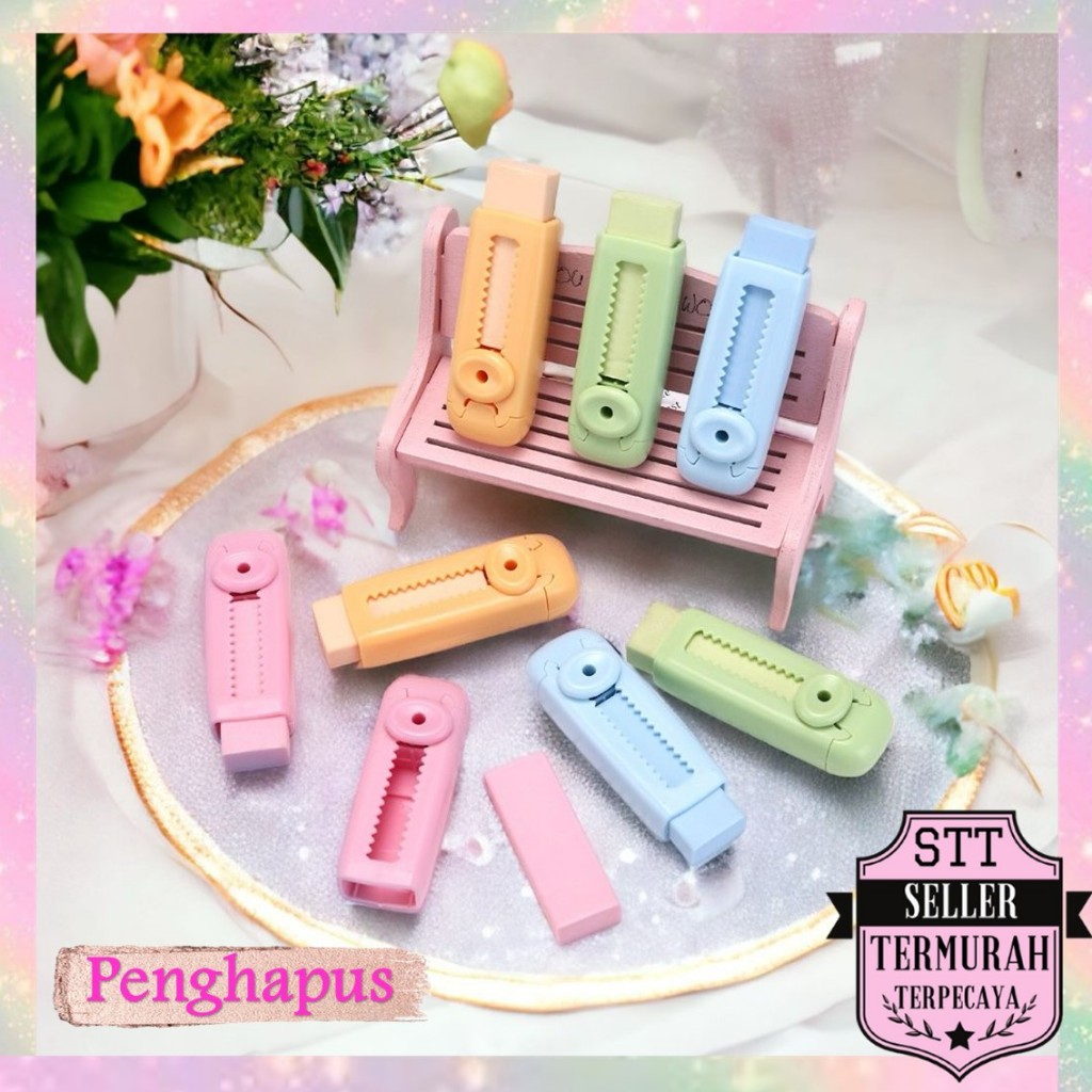 Jual STT Penghapus Pensil Dorong Warna Pastel Penghapus Mekanik Lucu ...