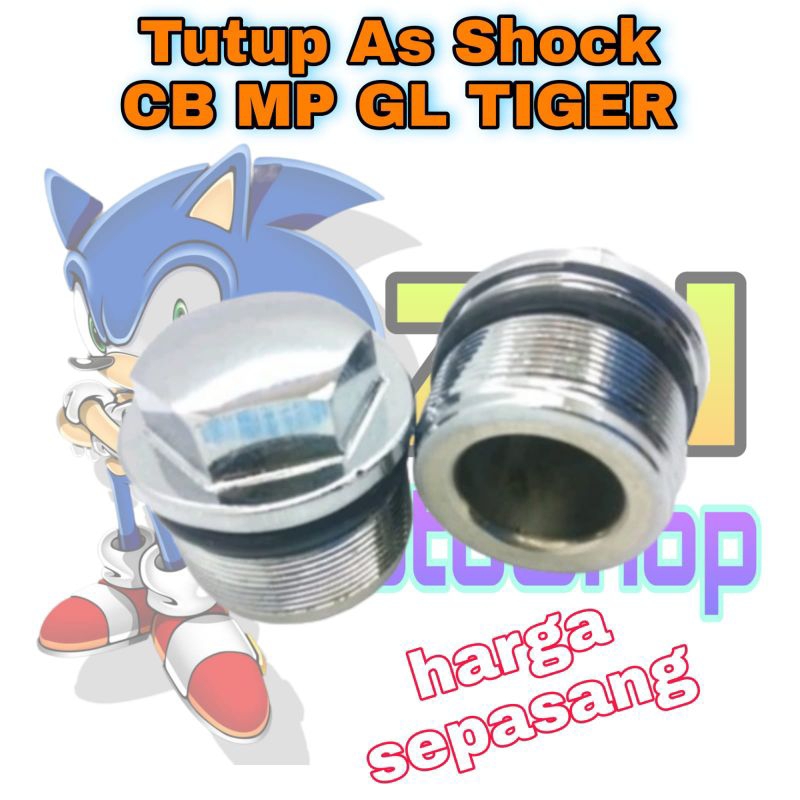 Jual Baut Mur As Shock MegaPro Tiger CB 150R New/Old Set Sepasang (2Ps ...