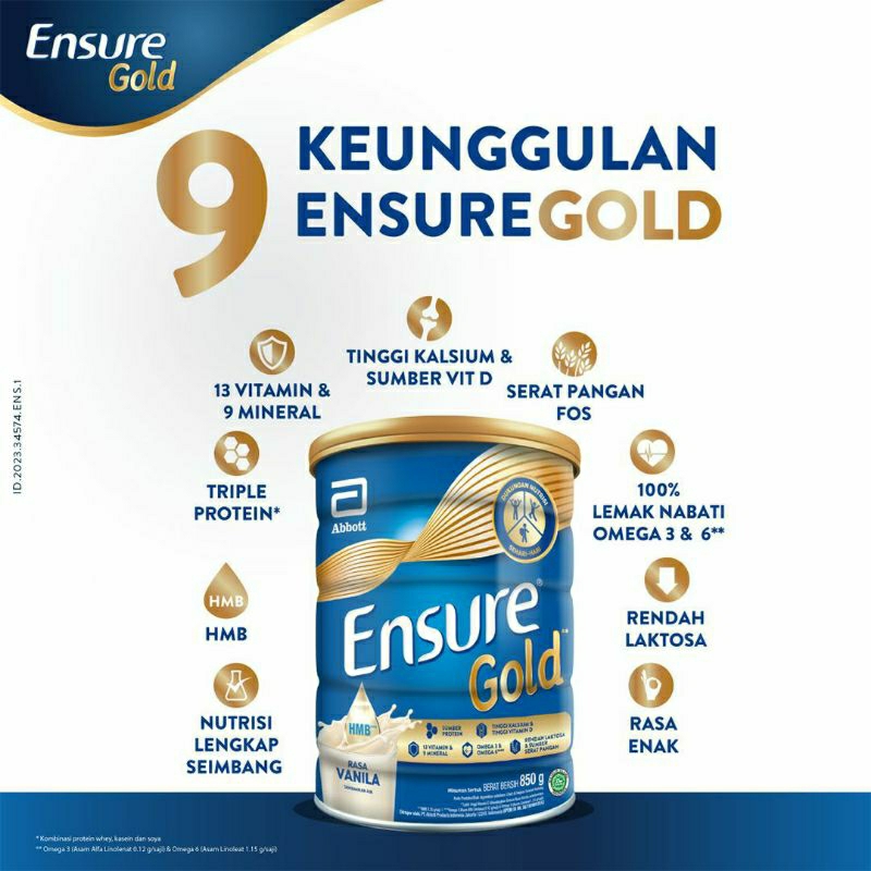 Jual ENSURE GOLD 850GR Free BUBLEWRAP | Shopee Indonesia