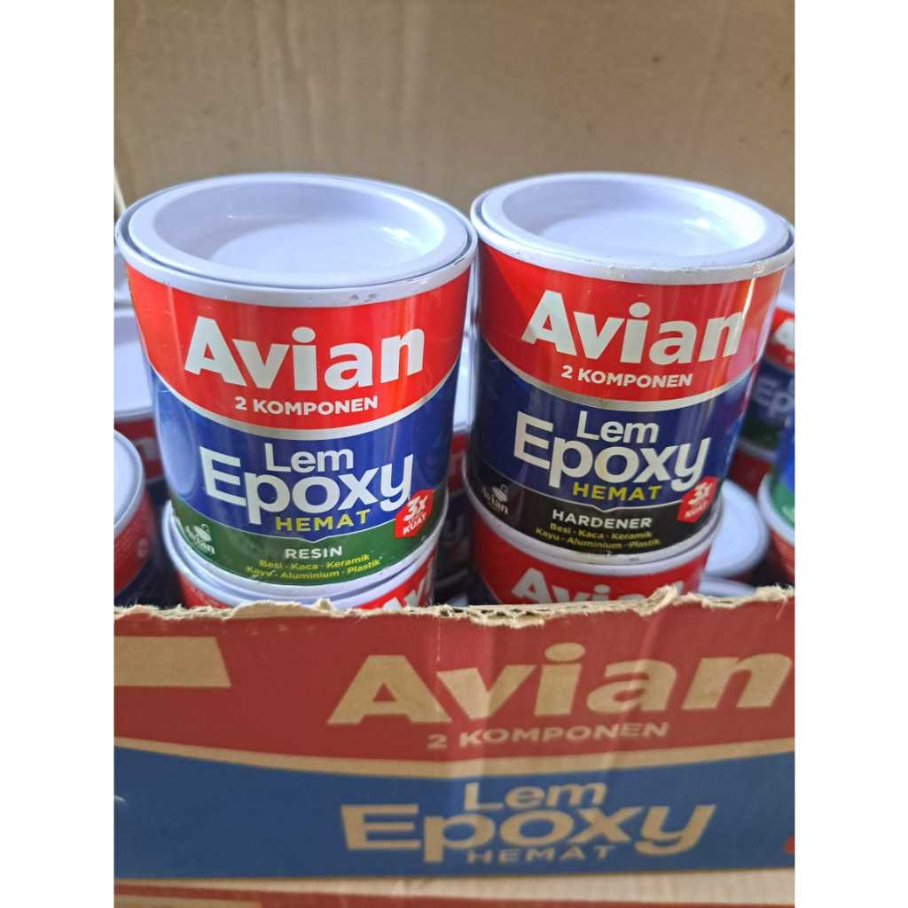 Jual LEM EPOXY AVIAN 340 GRAM HEMAT HARDENER RESIN EPOXY LEM AVIAN ...