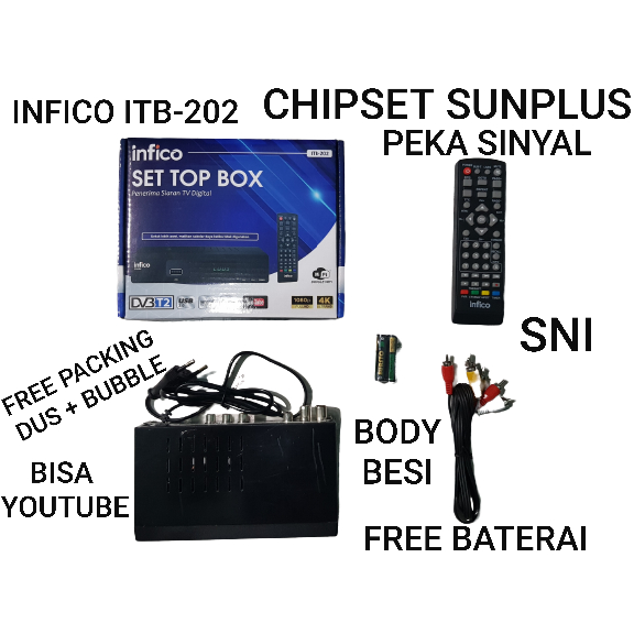 Jual PROMOOO!!! STB INFICO ITB-202 SET TOP BOX DIGITAL INFICO CHIPSET ...