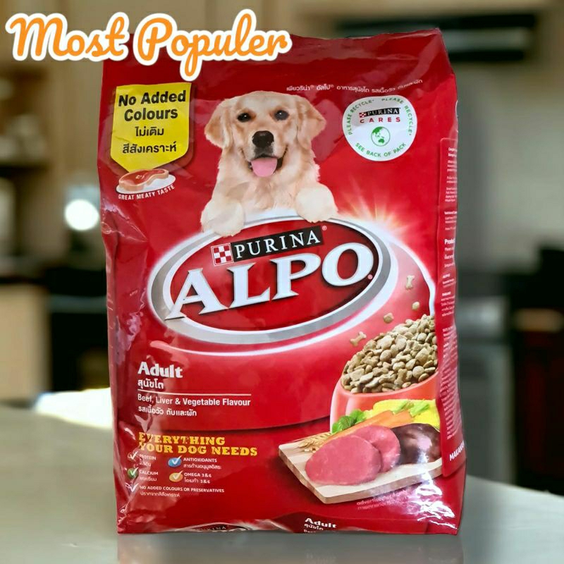 Jual Alpo Dog Food Adult Kemasan 1,5 Kg - Beef, Liver and Vegetable ...