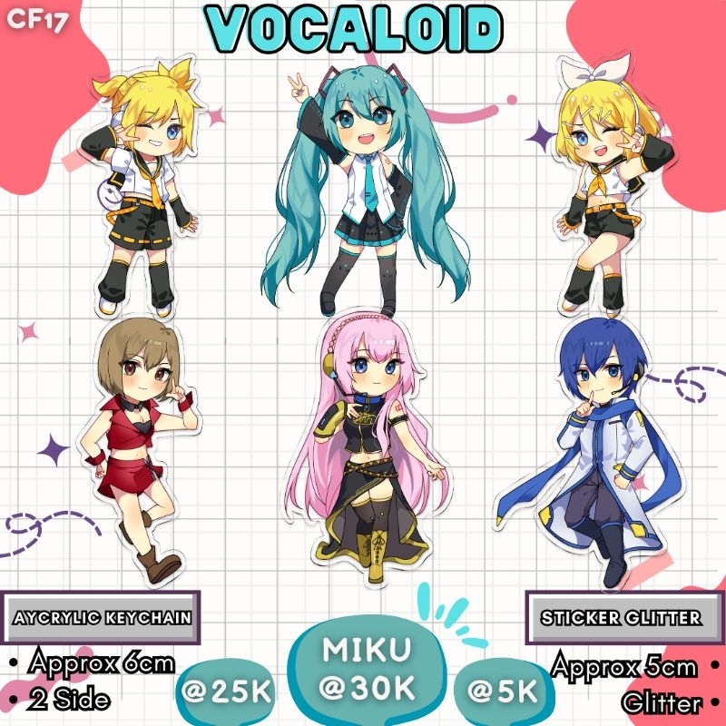 Jual Vocaloid Acyrilic Keychain by Rankskun (Virtual Singer) | Shopee ...
