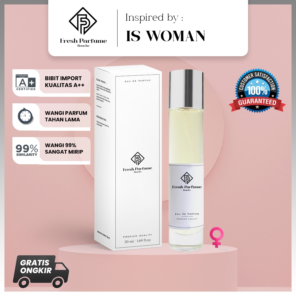 Jual FRESH PARFUME Is Woman Premium EDP Parfum Wanita Cewe Refill Refil ...