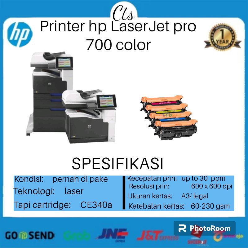 Jual Printer Hp Laserjet Pro 700 Mfp 775 Color Mesin Fotocopy A3 Murah