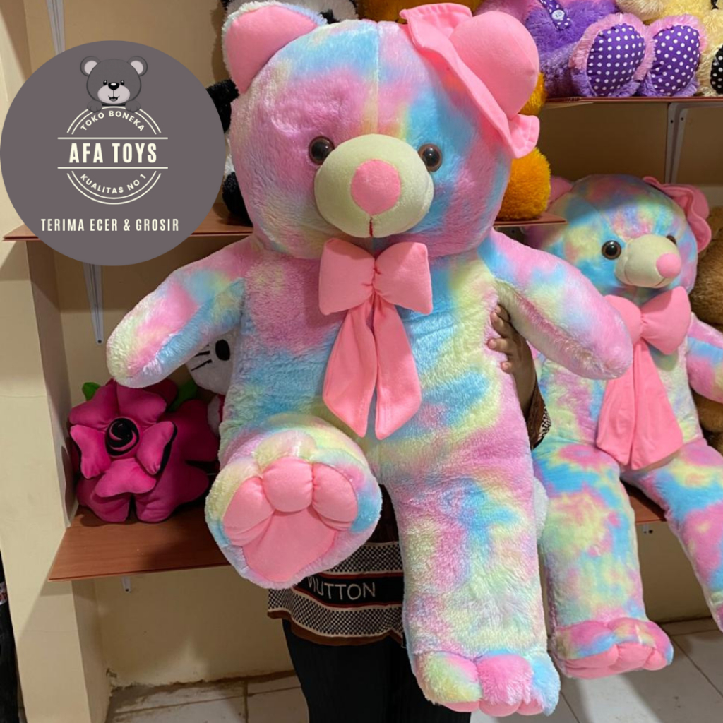 Jual Boneka Teedy Bear Rainbow JUMBO 90 CM | Shopee Indonesia