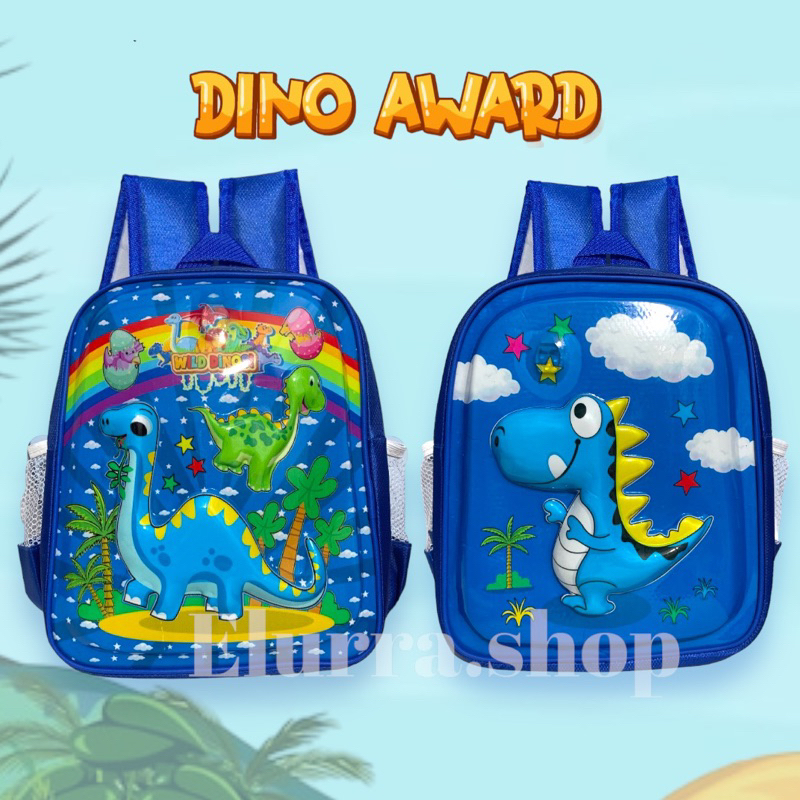 Jual Tas anak TK cowo karakter Dino dan Tayo lampu LED bisa nyala ...