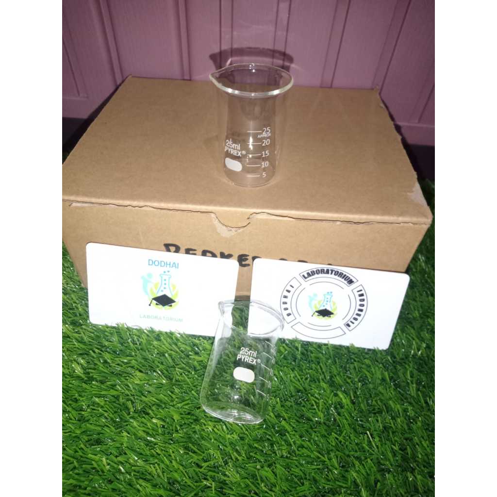 Jual Beaker glass, gelas kimia pyrex, 25ml | Shopee Indonesia