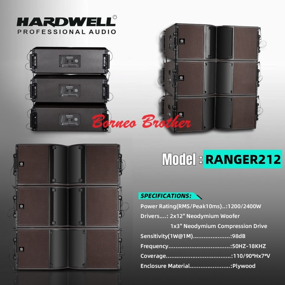 Jual Hardwell RANGER212 Original Speaker Line Array Pasif 2x12" 2400W ...