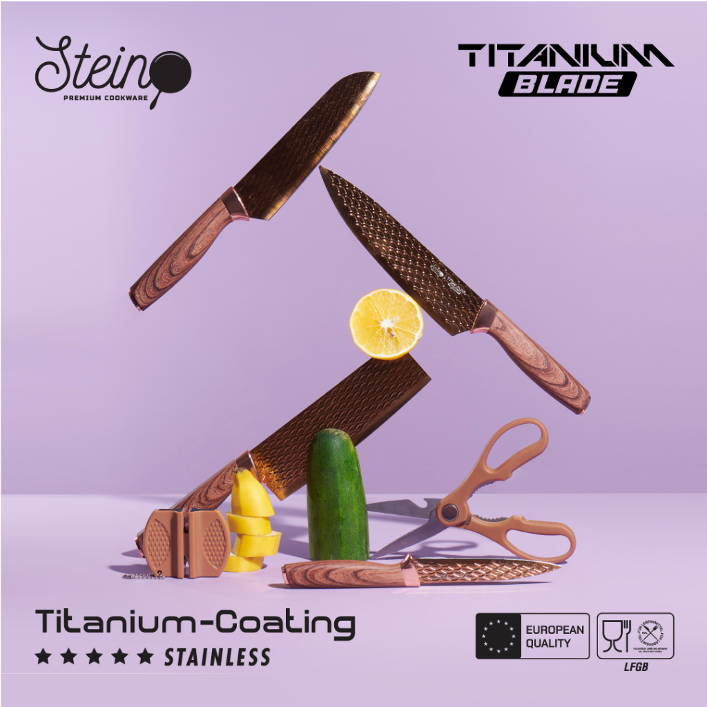 Jual Steincookware Stein Titanium Blade 6 in 1 Pisau Titanium Blade ...