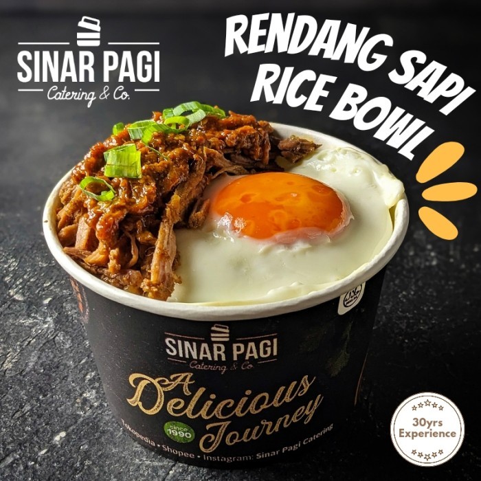Jual Rice Bowl Rendang Sapi Sinar Pagi | Shopee Indonesia
