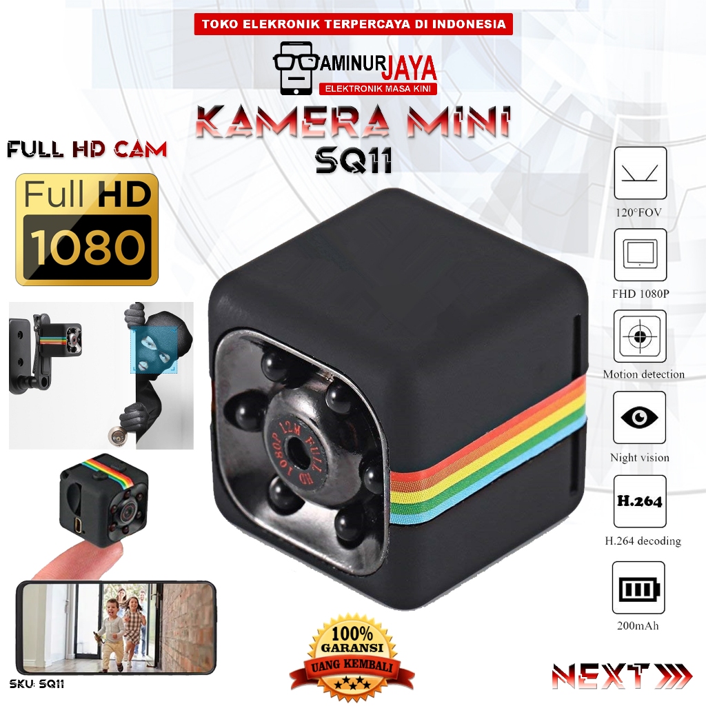 Jual Mini Action Camera SQ11 Camcorder Spycam Kamera Indoor Outdoor ...